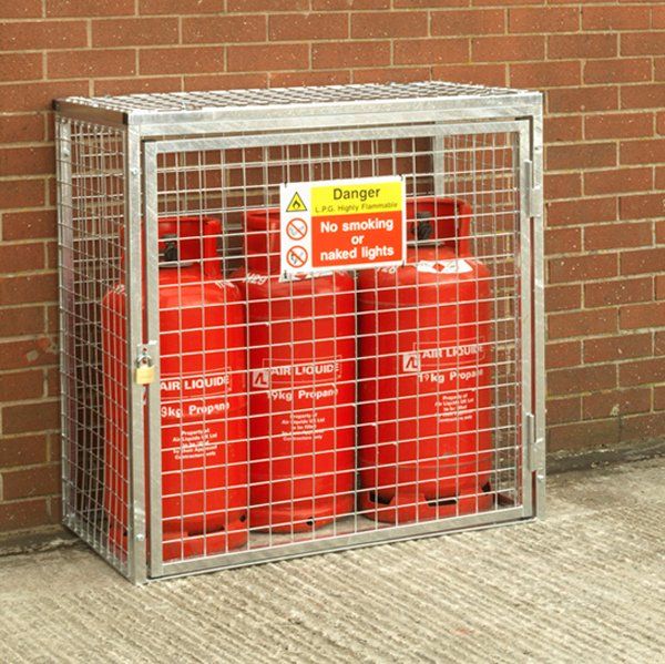 Premier Standard Gas Cylinder Cage – Secure Storage for 9 x 19kg Cylinders