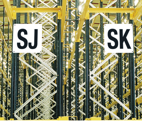 Premier Warehouse End Of Rack Signs / Aisle Markers (PAM1)