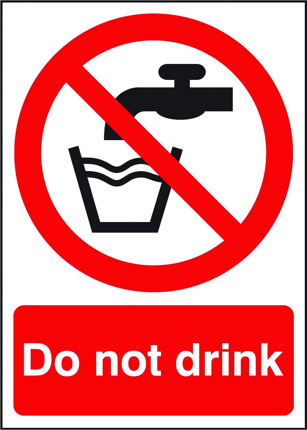 GPC Do Not Drink Sign – Pack of 10 for Clear Warning