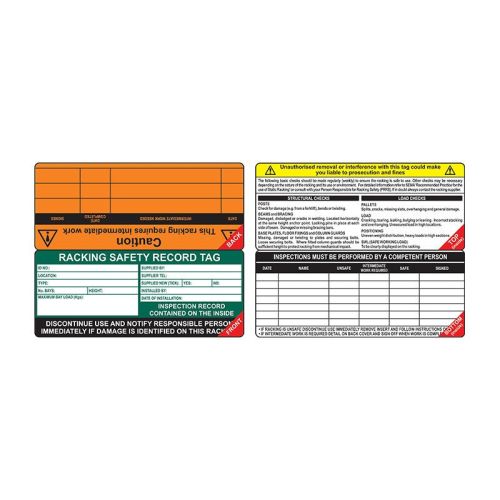 Centurion Racking Tag Insert