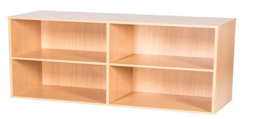 Willowbrook Static 4 Compartment Shelf Unit - Classroom Storage Unit