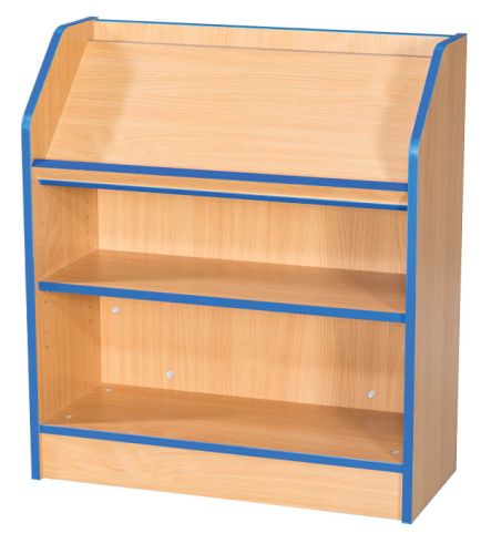 Willowbrook Folio Premium 750mm Wide Library Bookcase with Angled Bookshelf