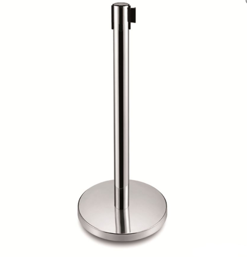 GPC Retractable Belt Barrier System - Stainless Steel Post
