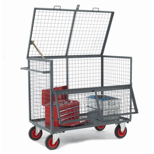 Security Box Trolleys - Mesh - Secure Transport of Goods