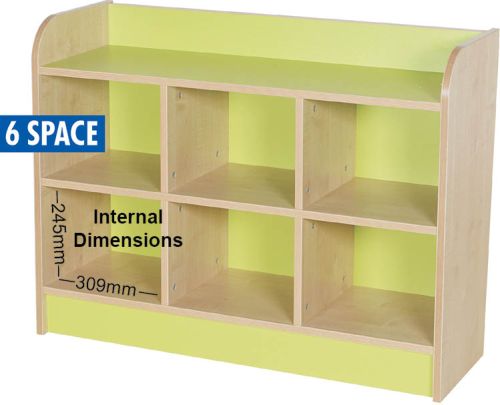 Willowbrook KubbyClass Triple Library Bookcase 750mm High – 6 Space Cube