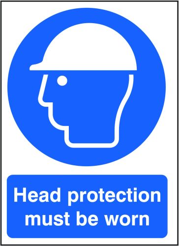 GPC Head Protection Must Be Worn Sign
