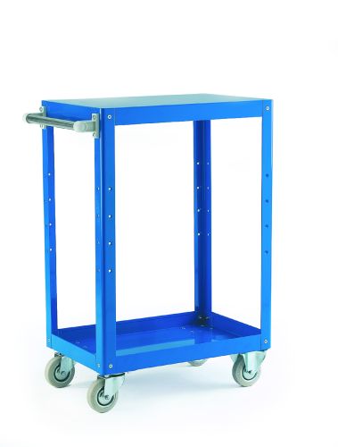 Reversible Tray/Shelf Trolley - 2 Shelf for Versatile Material Handling