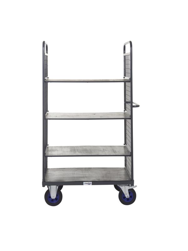 High-Capacity Distribution Trolleys with Adjustable Shelving