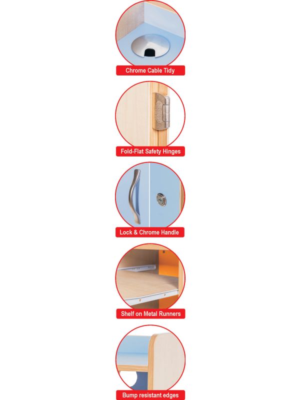 Willowbrook KubbyClass Laptop Tidy – Organised Classroom Storage Solution