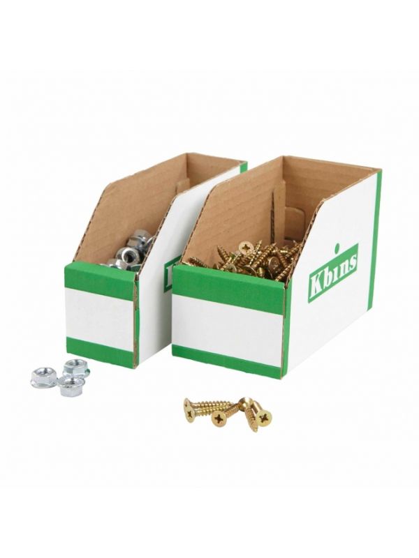 K-Bins Cardboard Small Parts Storage Bins – A Range – Pack of 50
