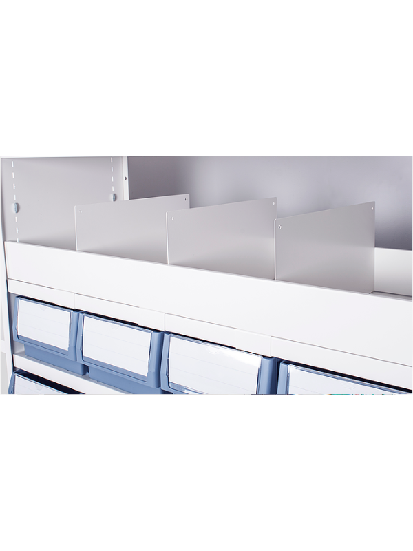 Anco Delta Plus Office Shelving – Full Back Cladding