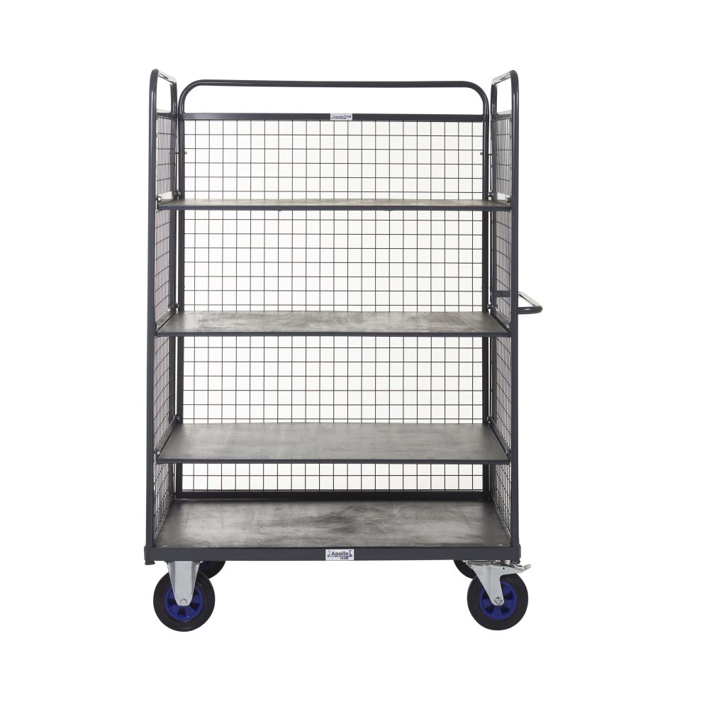 High-Capacity Distribution Trolleys with Adjustable Shelving