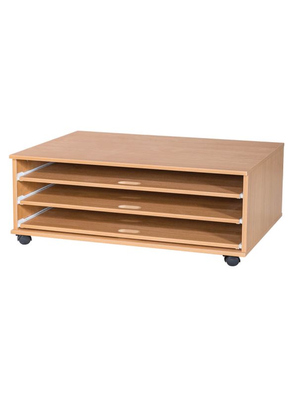 Professional A1 Paper Storage Unit with Sliding Shelves