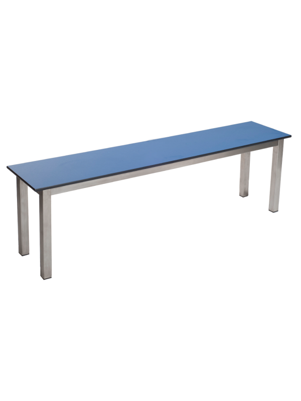 Steel Benches with Laminate Seats: Aqua Mezzo Changing Room