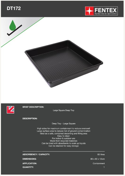 Buy King Deep Drip Tray - Premier Storage & Office Solutions