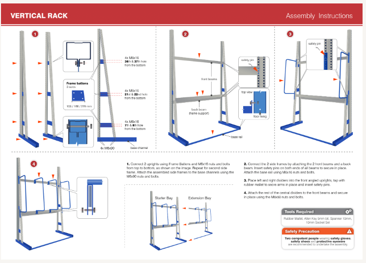 Anco Vertical Rack - 2550 X 1800 X 810Mm | Premier Storage